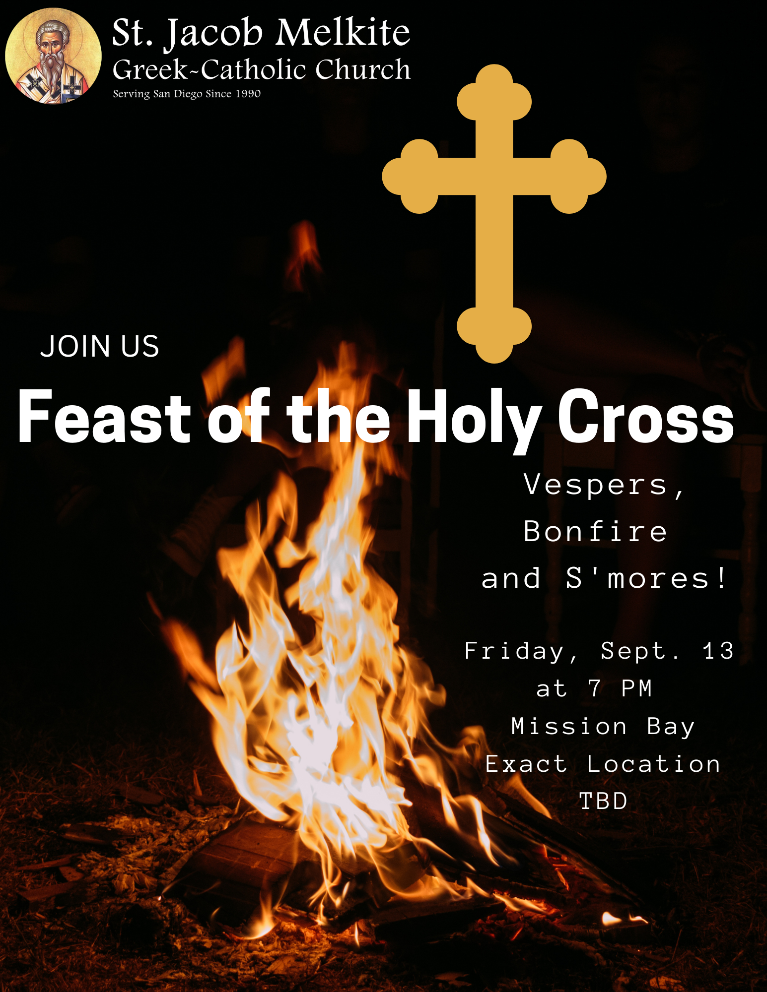Bonfire for Holy Cross – St. Jacob Melkite Catholic Church